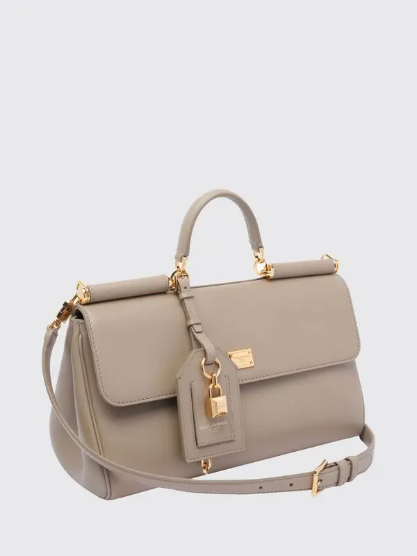 Dolce & Gabbana My Sicily Leather Handbag - Beige