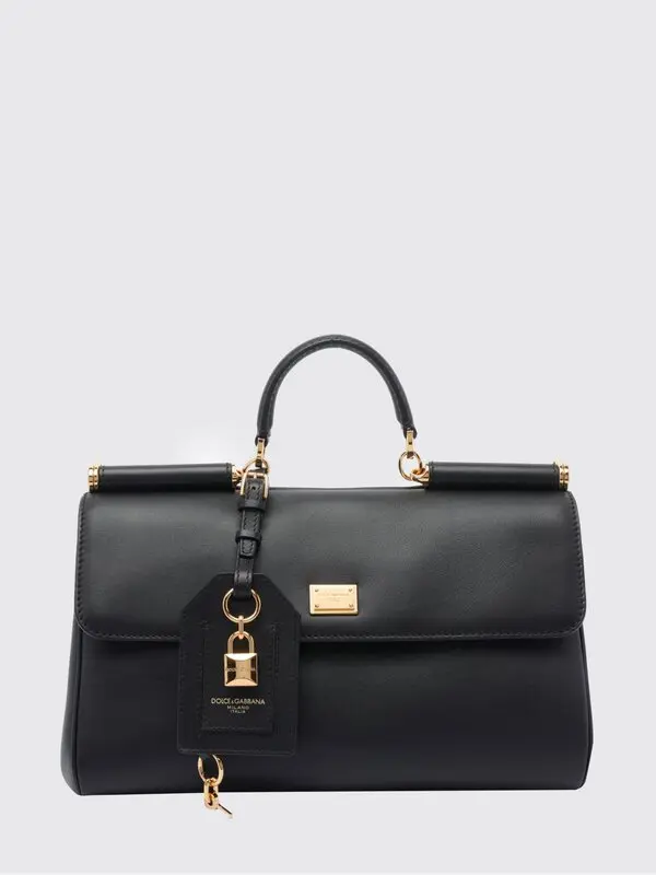 Dolce & Gabbana Top Handle Bag With Chain Strap - Black