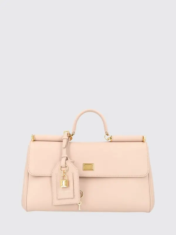 Dolce & Gabbana Top Handle Bag With Chain Strap - Nude