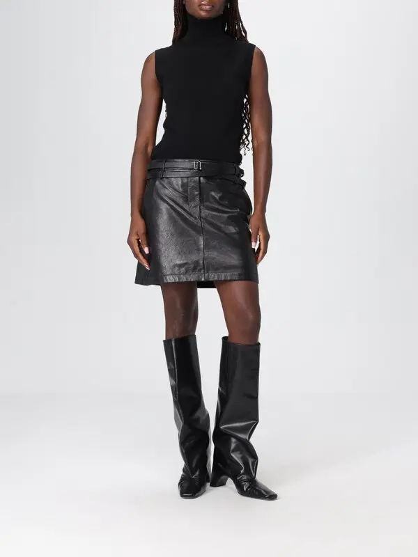Sportmax Sleeveless High Neck Top - Black