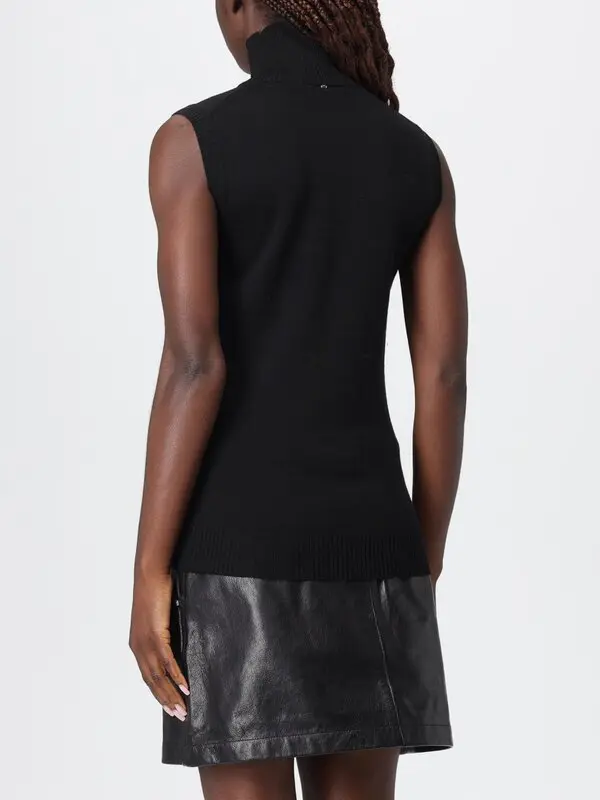 Sportmax Sleeveless High Neck Top - Black