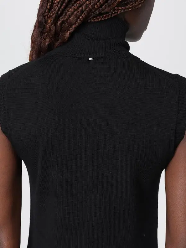 Sportmax Sleeveless High Neck Top - Black