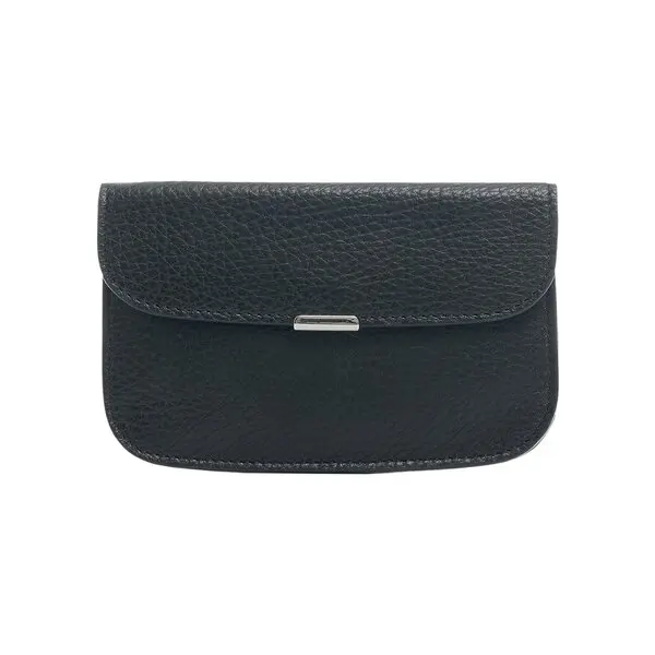 LEMAIRE Soft Tab Card Holder Coin Purse - Black