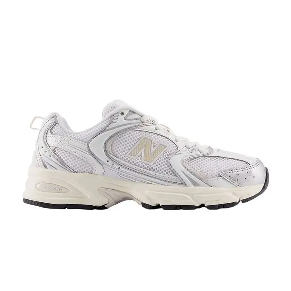 NEW BALANCE 530 Metallic Linen Sneakers - Silver