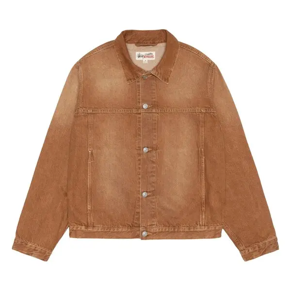StÜssy Trucker Jacket Vintage Denim - Brown