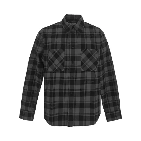 Off-White Check Flannel Shirt