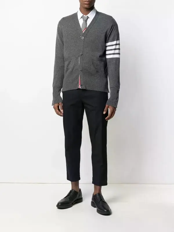 Thom Browne 4-bar Stripe Cashmere Cardigan