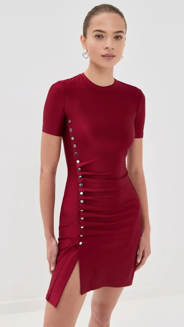 strapless open back dress Faye Mini Dress Ruby main image 0