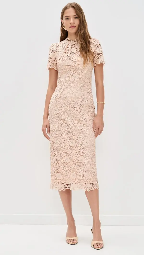 Vivienne Lace Midi Dress