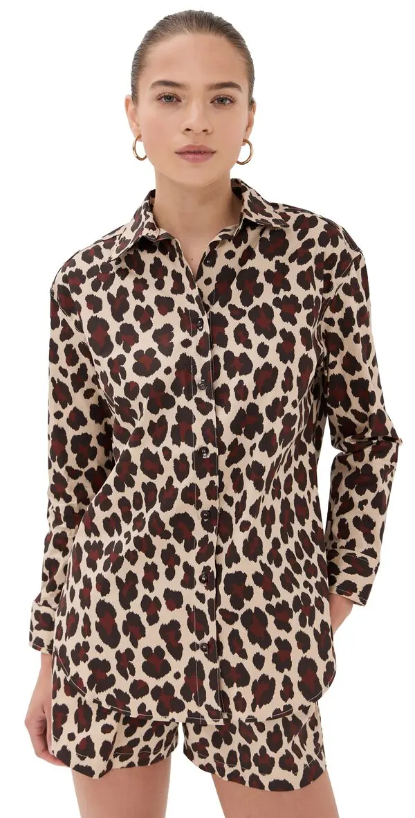 LE BOP Cecilla Print Button Down