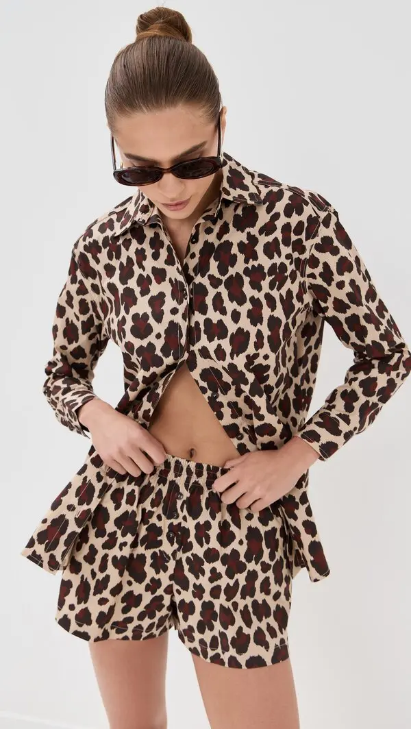 LE BOP Cecilla Print Button Down