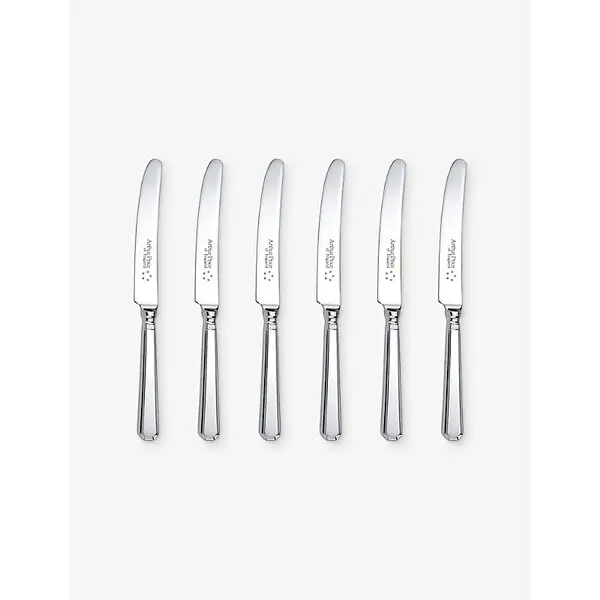 ARTHUR PRICE Grecian Set Of Six Silver-plated Stainless-steel Tea Knives - Silver Plated