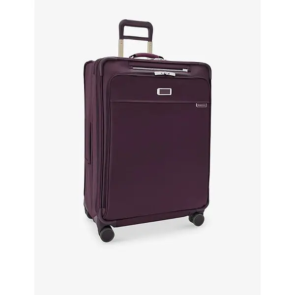 Briggs & Riley Baseline Soft Shell 4-wheel Expandable Suitcase 73.7cm - Plum