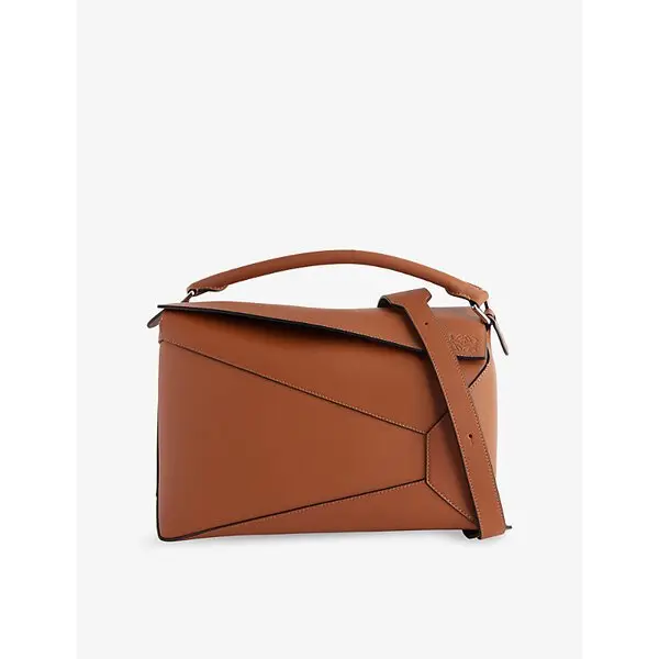 Loewe Puzzle Edge Large Leather Cross-body Bag - Tan
