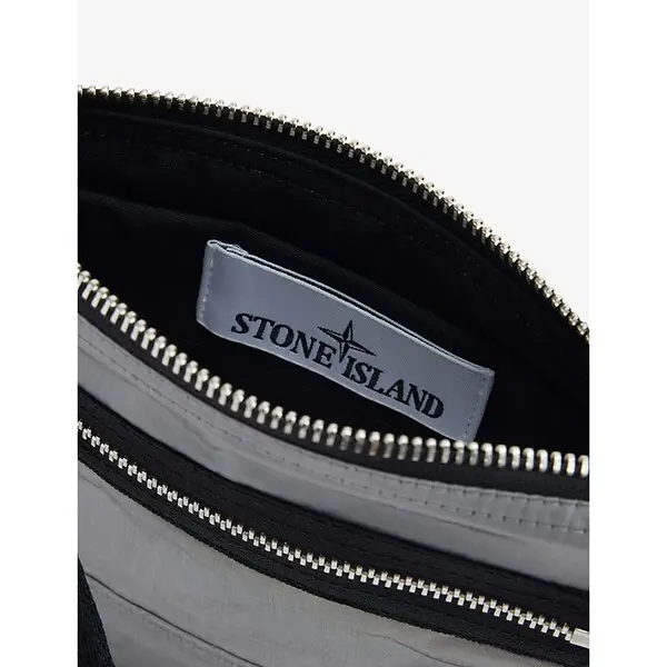 Stone Island Logo-patch Nylon Pouch
