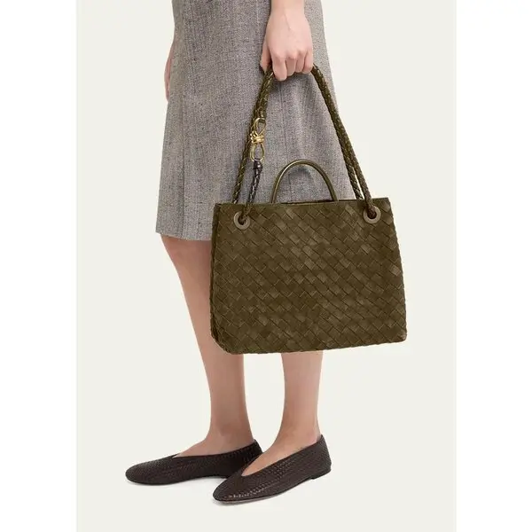 Bottega Veneta Medium Andiamo Tote Bag - Moss
