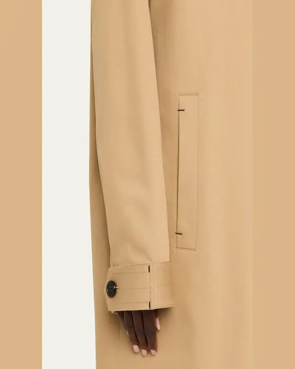 Maria Mcmanus Leather-collar Swing Coat