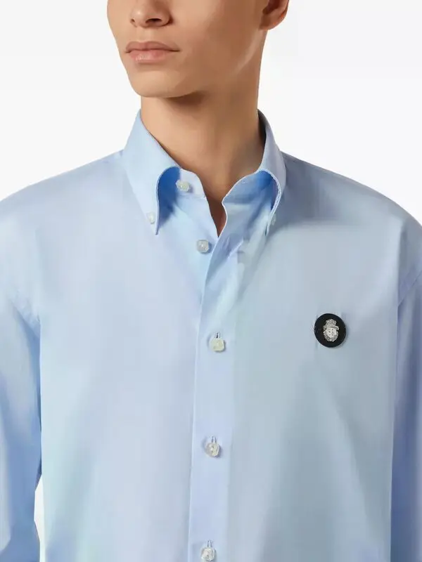 BILLIONAIRE Cotton-blend Shirt - Blue