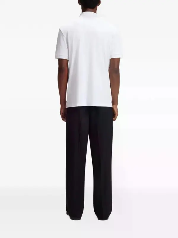 Hugo Zip-up Polo Shirt - White