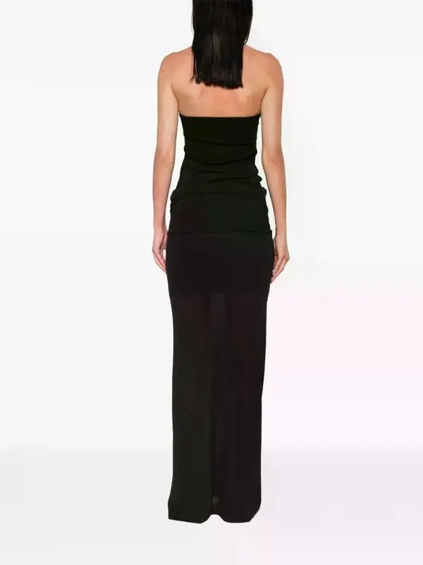 Nanushka Drape-detail Maxi Skirt - Green