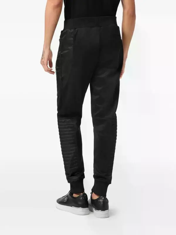Philipp Plein Biker-quilted Track Pants