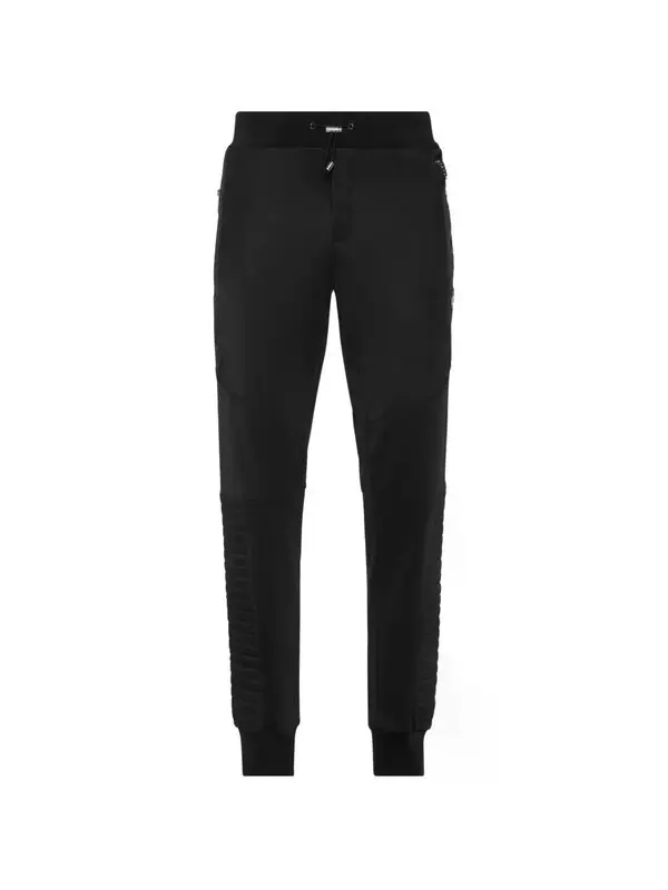Philipp Plein Tracksuit Pants Biker Cut - Black