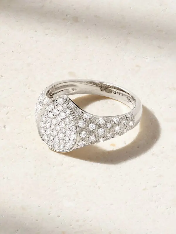 Yvonne Léon Mini Poire 9-karat White Diamond Ring - Gold