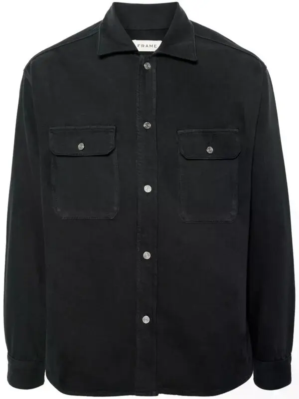 FRAME Long-sleeve Cotton Overshirt