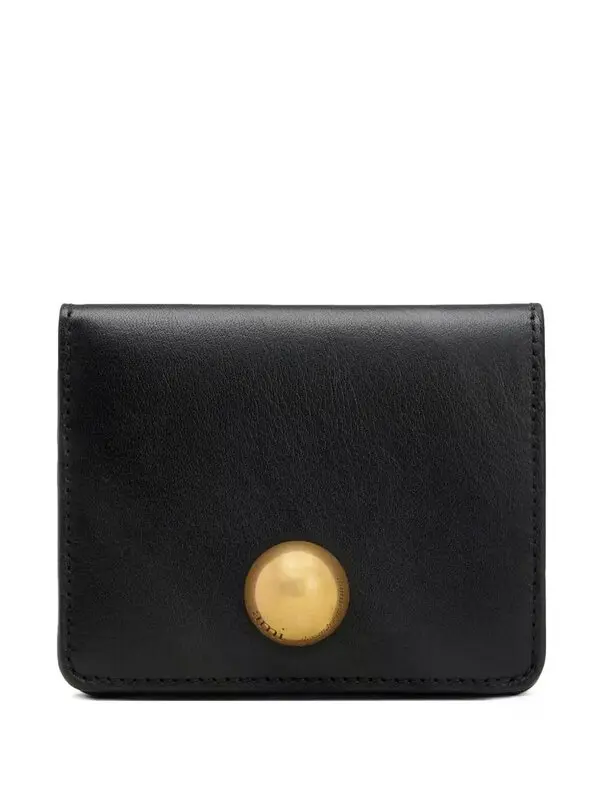 AMI Paris Carrousel Leather Wallet - Black