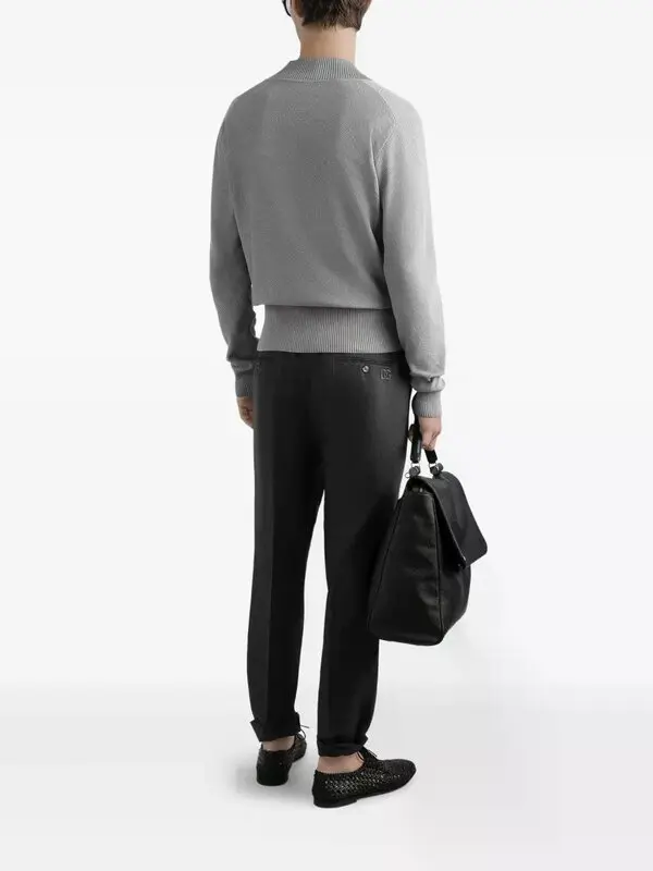 Dolce & Gabbana Tailored Drawstring Trousers - Grey