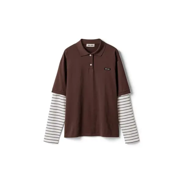 Miu Miu Jersey Polo Shirt