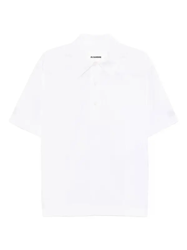 JIL SANDER Checked Polo Top