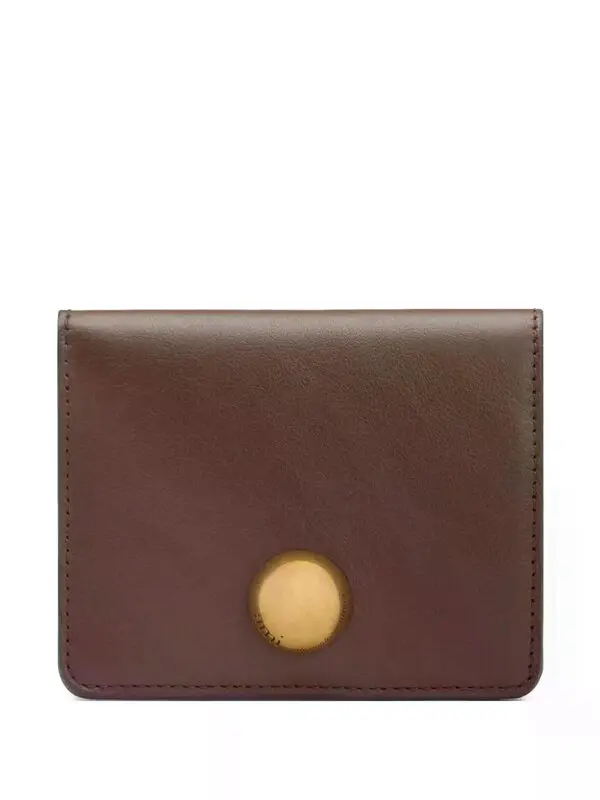 Ami Carrousel Leather Wallet - Brown
