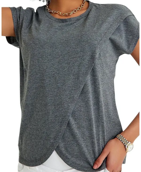 ACCOUCHEE Handy Crossover Top - Grey
