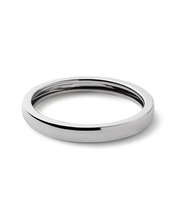 ANA LUISA Slim Eclipse Ring - Silver