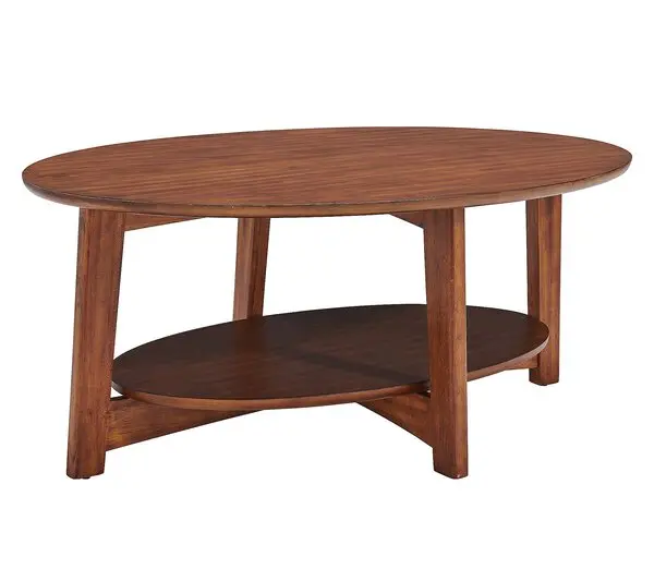 ALATERRE FURNITURE Monterey Oval Mid-century Co Ffee Table - One-color