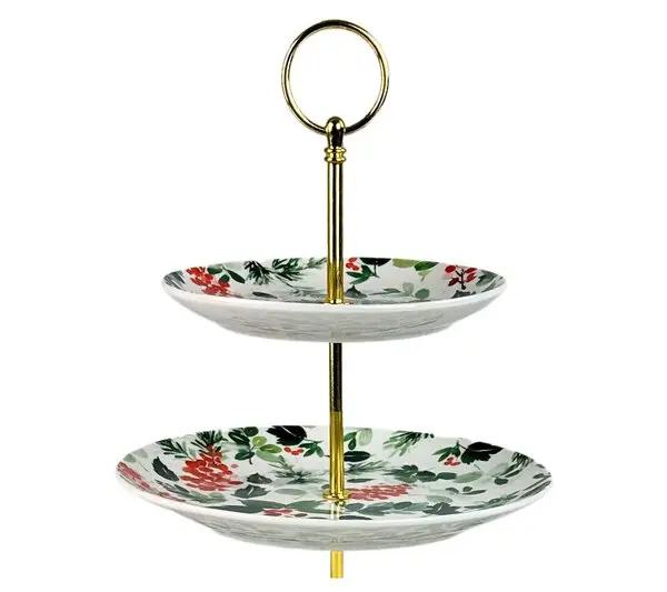 10 STRAWBERRY STREET Holly 3-tier Serving Stand