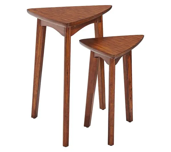 ALATERRE FURNITURE Monterey Mid-century S/2 Nes Ting End Tables - One-color