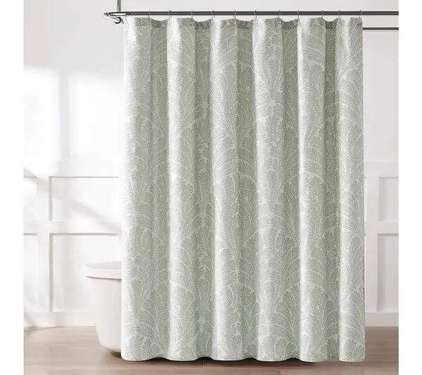 LUSH DECOR Willow Garden Shower Curtain Sage Si Ngle 72x72 - One-color