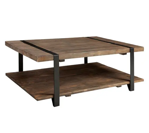 ALATERRE FURNITURE Modesto 48' Coffee Table Rus Tic Pine Finish - One-color