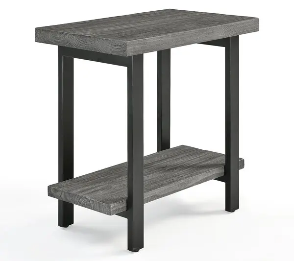 ALATERRE FURNITURE 27' Rustic End Table 2-tier Side