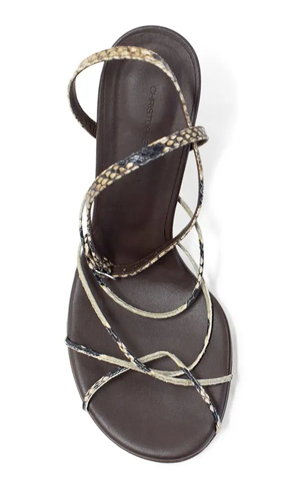 Christopher Esber Blaze Contrast-trim Leather Sandals