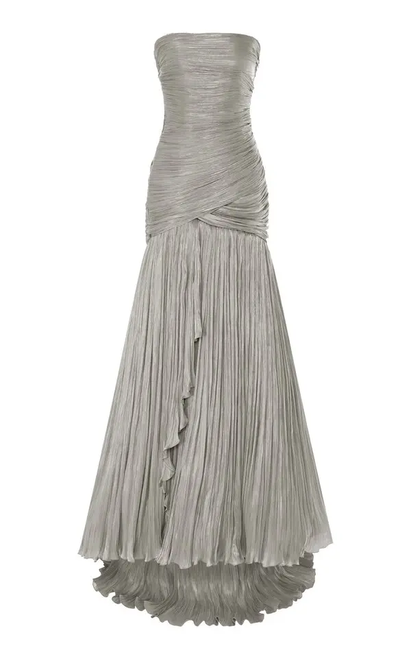 MARMAR HALIM Strapless Gathered Gown