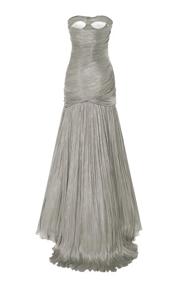 MARMAR HALIM Strapless Gathered Gown