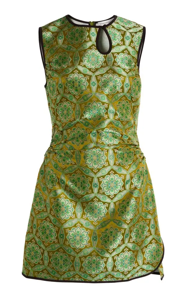 Christopher Esber Palmira Brocade Mini Tank Dress - Print