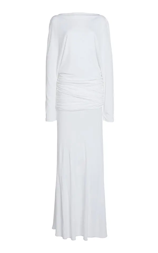 white lace knee length dress Clarissa | White Lace Crew-Neck Short-Sleeve Midi Dress