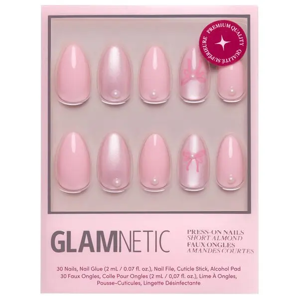 GLAMNETIC Premium Press-on Nail Kit - Love Knot
