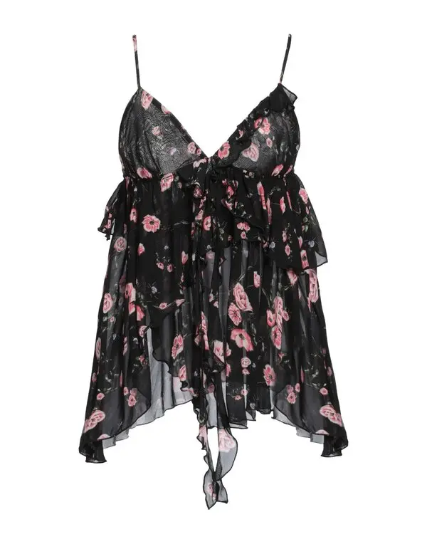 ANIYE BY Ruched Floral-print Top