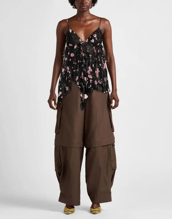 ANIYE BY Ruched Floral-print Top