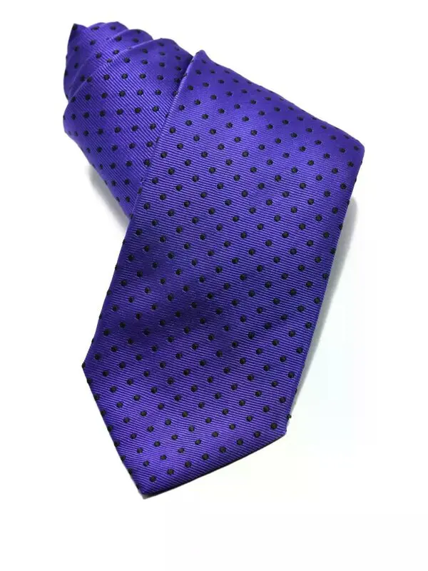 CASTANGIA Polka-dot Neck Tie - Purple